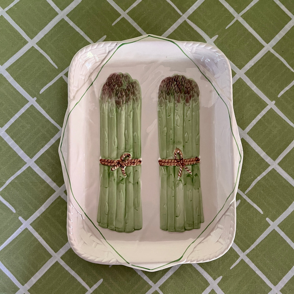 Vintage Ceramic Asparagus Serving Platter – Madcap Cottage