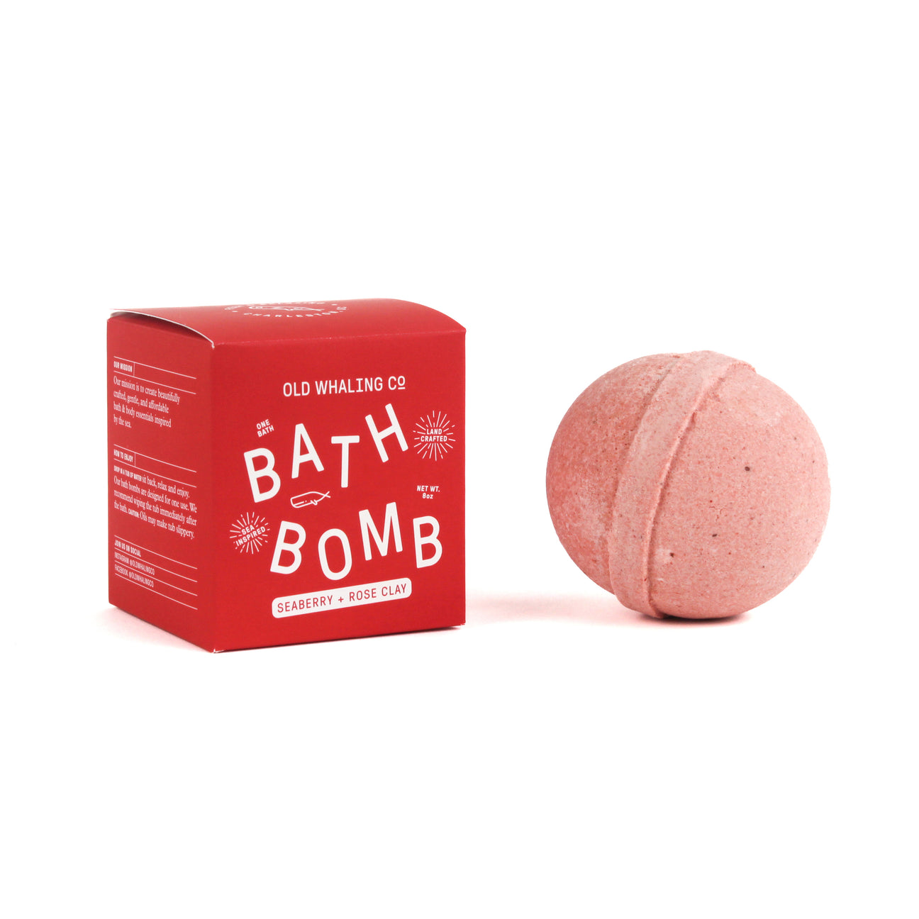 Seaberry & Rose Clay Bath Bomb - Red – Madcap Cottage